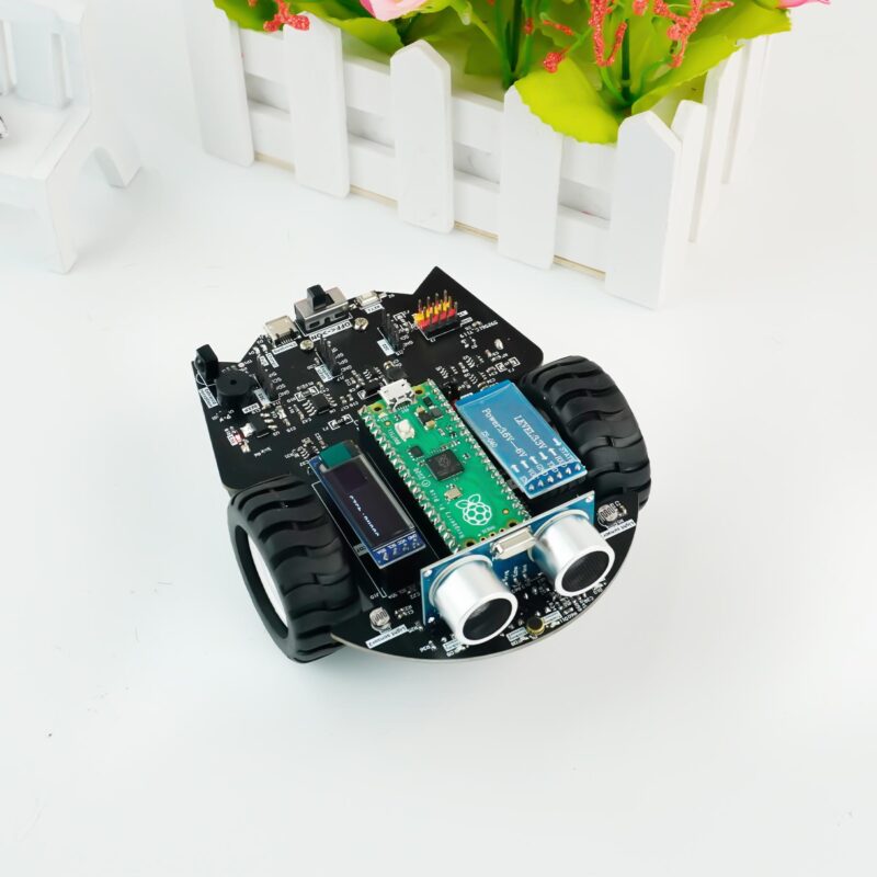 Raspberry Pi Pico Robot Car DIY Robotic Electronic Kit Education MicroPython Programming for ...